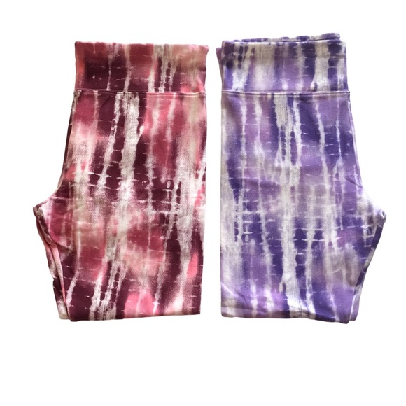 Justice | Bottoms | Justice Girls Plus 222 Leggings Bundle Tie Dye ...